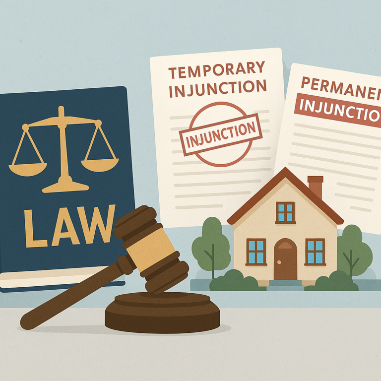 Permanent and Temporary Injunctions in Property Matters | Sheokand Legal