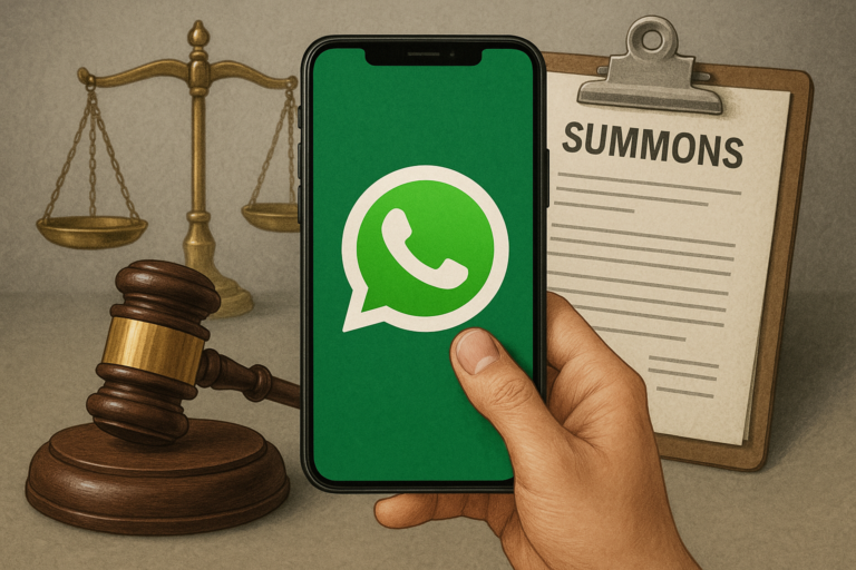 The Use of WhatsApp for Summons Service in India | Sheokand Legal